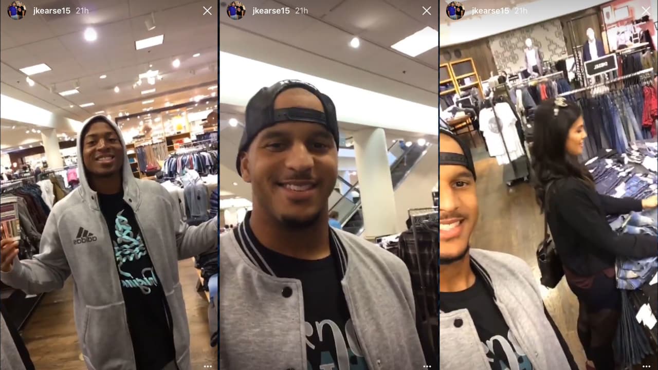 Instagram Story: Jermaine Kearse Takes Tyler Lockett Shopping
