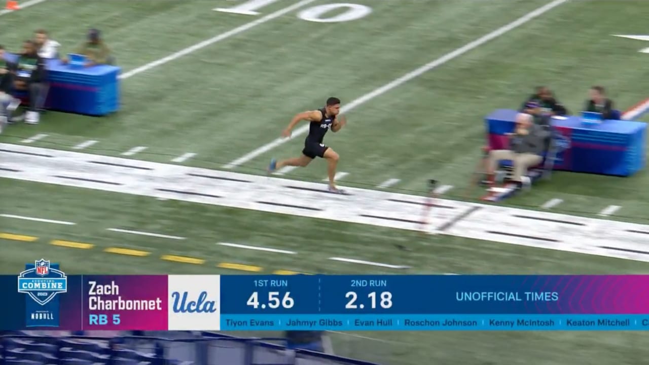 Zach Charbonnet 40-Yard Dash At 2023 Combine