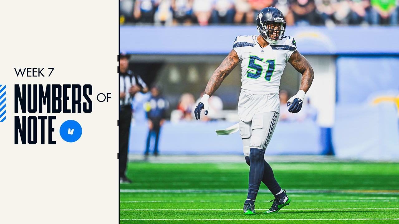Numbers Of Note From The Seahawks’ Week 7 Win Over The Chargers