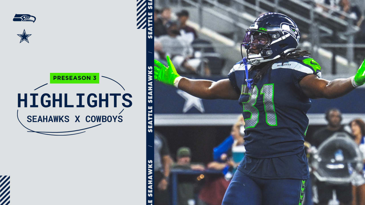 2022 Preseason Week 3 Seahawks at Cowboys DeeJay Dallas 1-Yard Rushing ...
