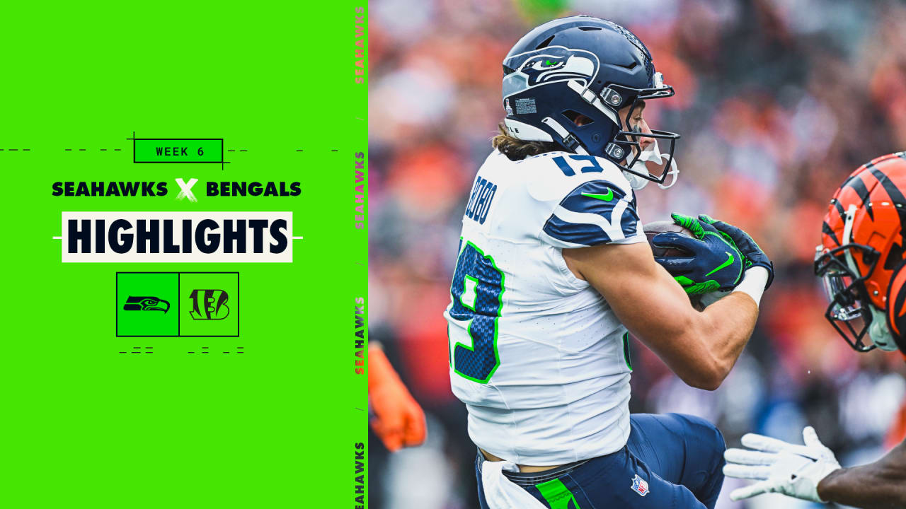 2023 Week 6 Seahawks at Bengals Jake Bobo Secures 20-Yard Catch After ...