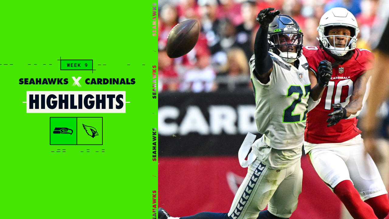 2022 Week 9 Seahawks at Cardinals Tariq Woolen Breaks Up Kyler Murray's ...