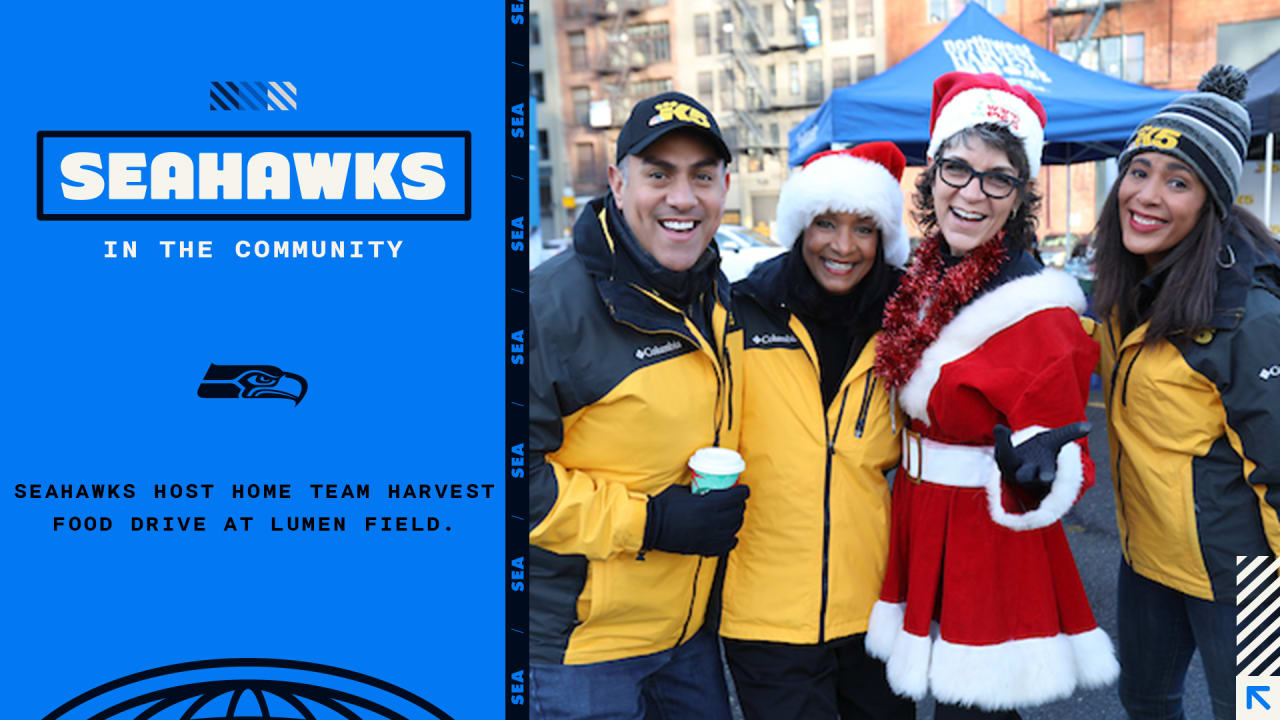 PHOTOS: Seahawks Host Home Team Harvest Food Drive At Lumen Field