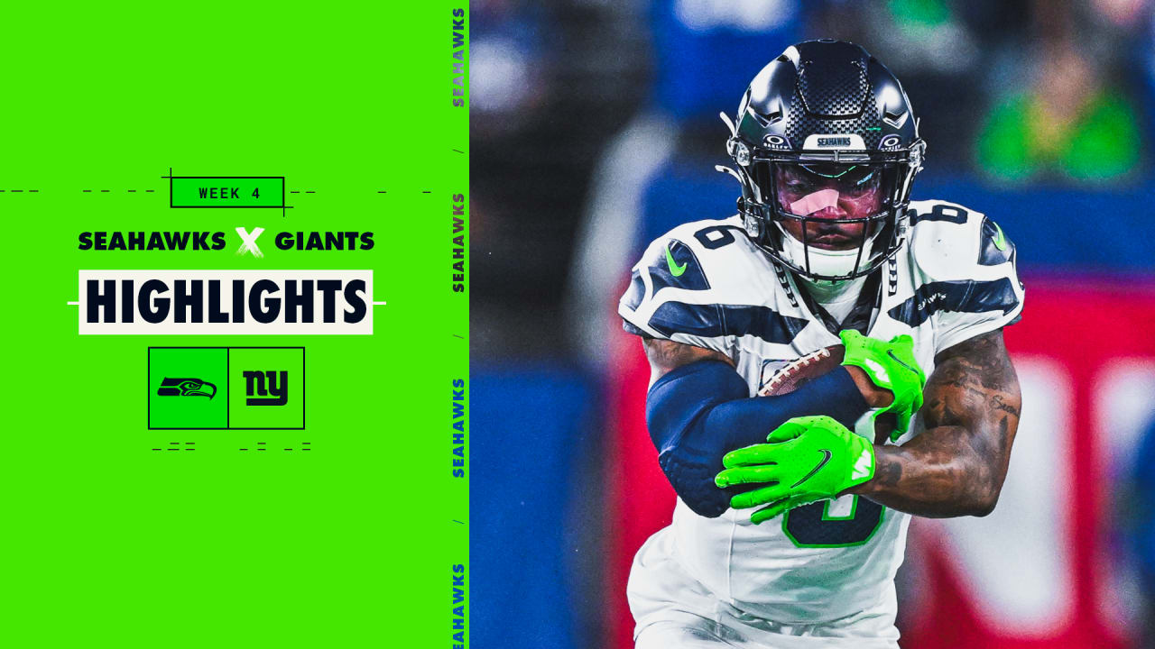 2023 Week 4 Seahawks at Giants Quandre Diggs Intercepts Daniel Jones Highlight