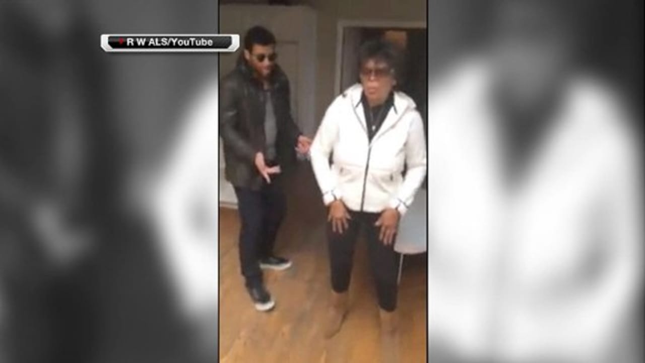 Russell Wilson dances with his grandma