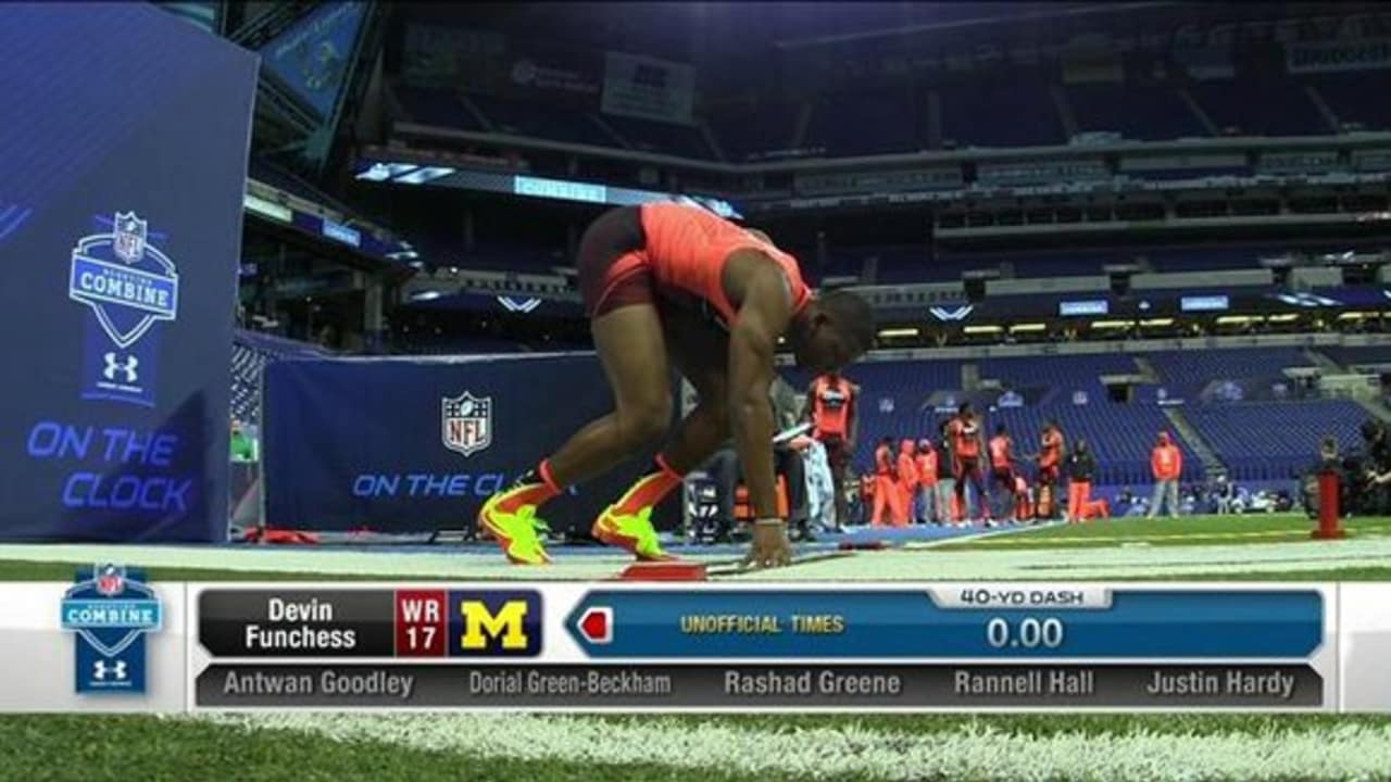 Devin Funchess runs the 40
