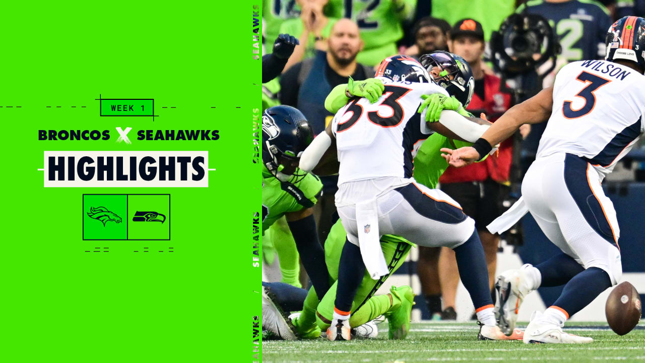2022 Week 1 Seahawks vs. Broncos Michael Jackson Recovers Javonte ...