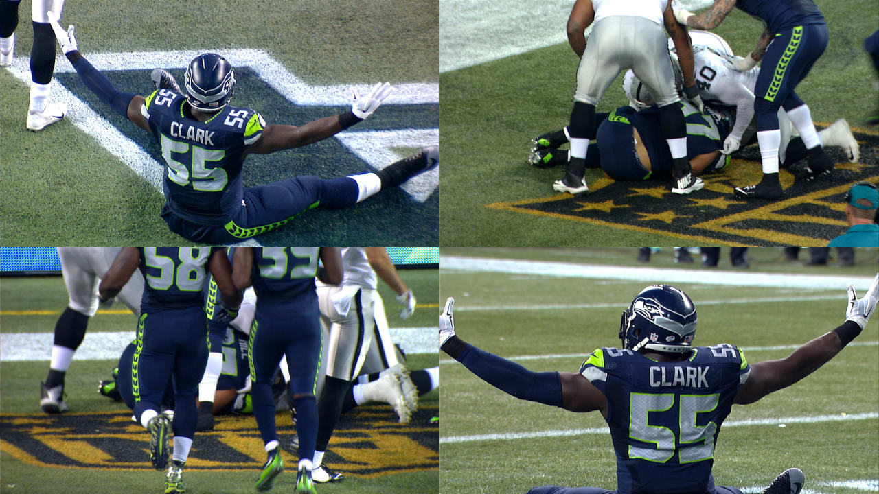 Eye of the Hawk - Frank Clark Forced Fumble Recovery by Jordan Hill for ...