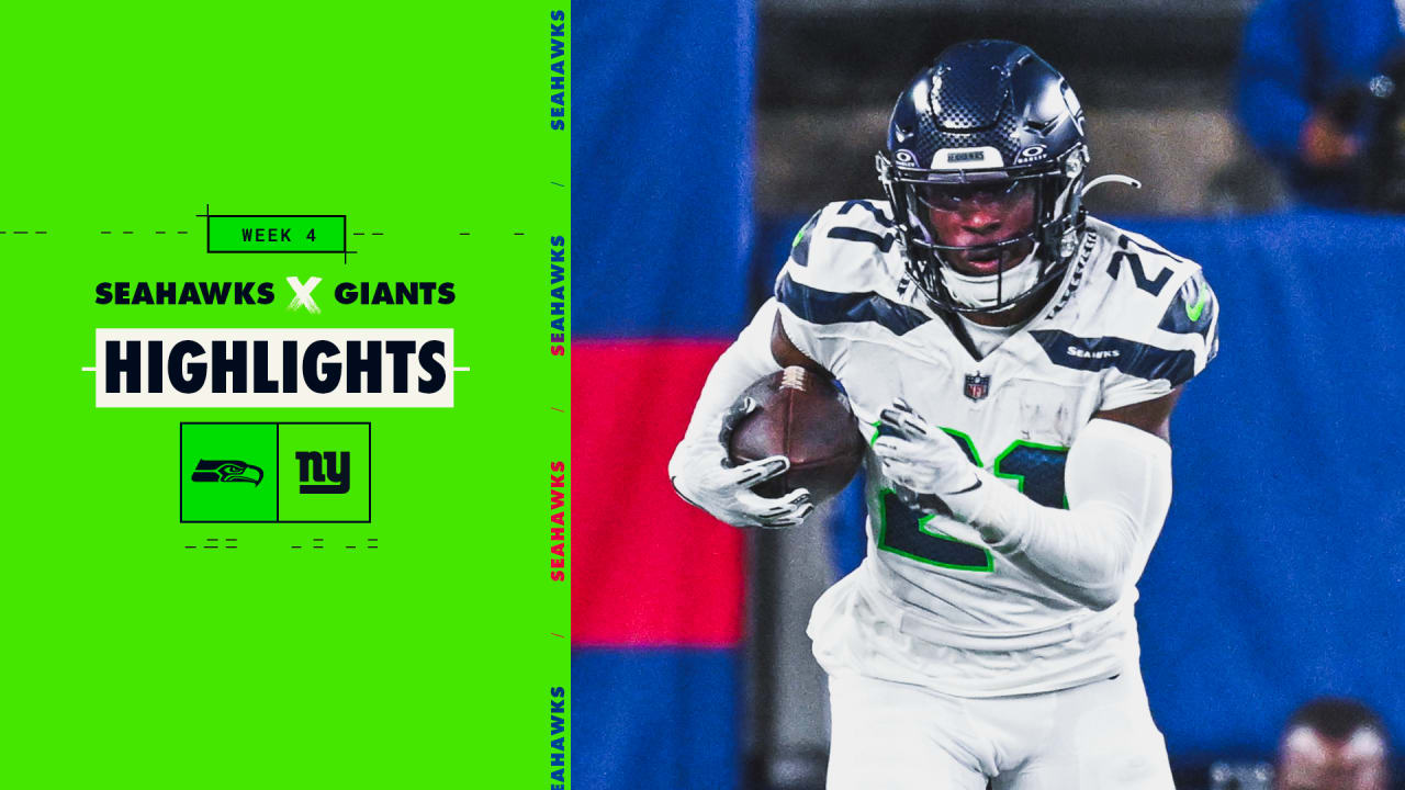 2023 Week 4 Seahawks at Giants Devon Witherspoon Grabs Pick-Six Off Daniel Jones Highlight