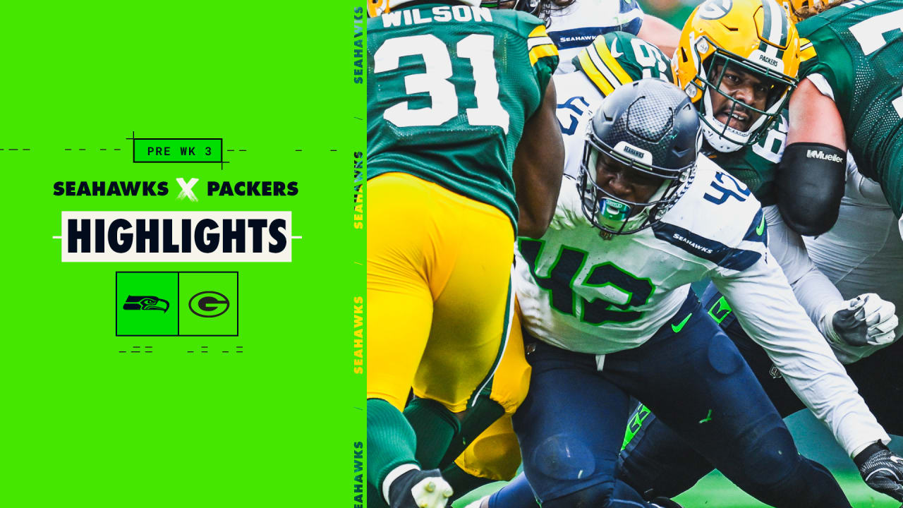 2023 Preseason Week 3 Seahawks at Packers Jordan Ferguson Stops Emmanuel Wilson On Fourth Down ...