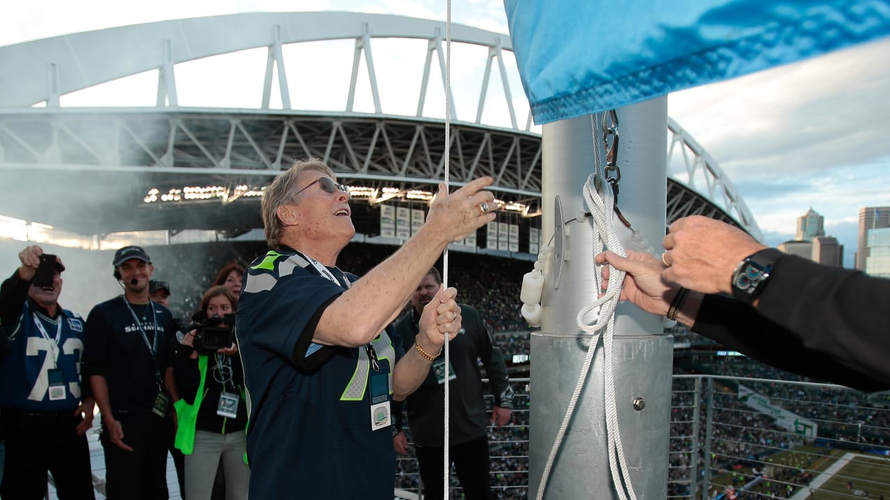 PHOTOS: Norm Evans 12 Flag Raiser