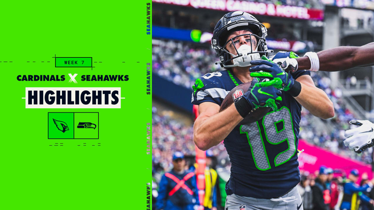 2023 Week 7 Seahawks vs. Cardinals Jake Bobo Toe-Tap TD Catch Highlight