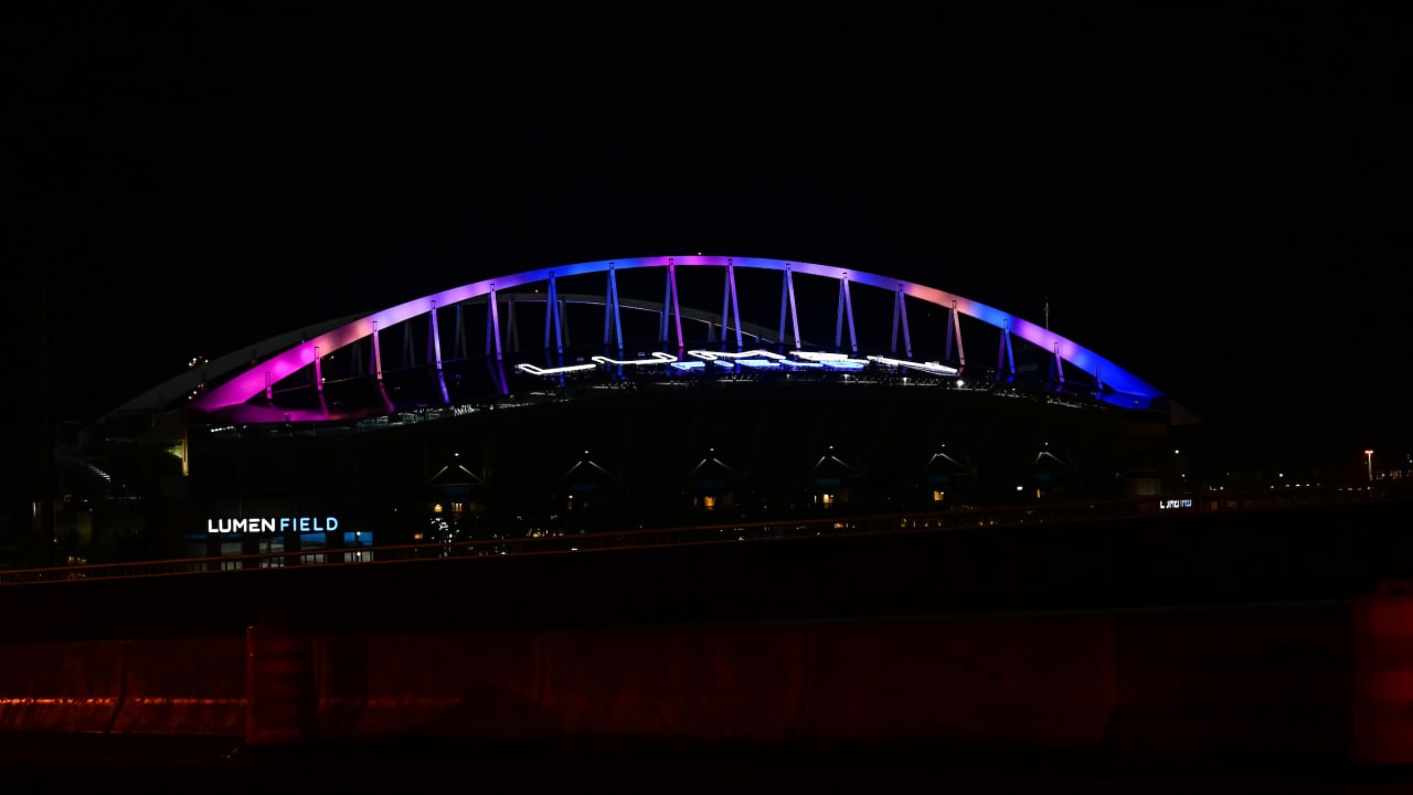PHOTOS: Lumen Field Arch Lights Lit In Honor Of Crucial Catch