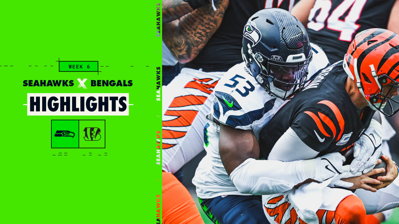 2023 Week 6 Seahawks at Bengals Boye Mafe Sacks Joe Burrow Highlight