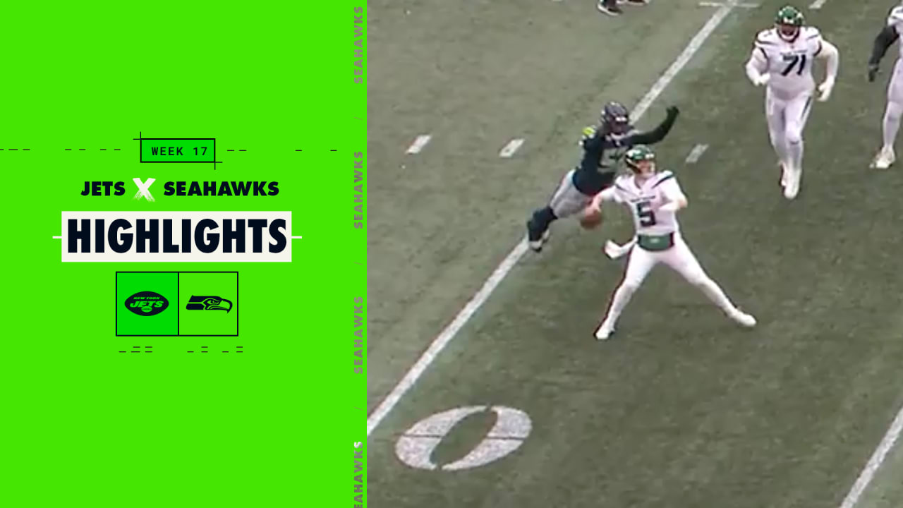 2022 Week 17 Seahawks vs. Jets Darrell Taylor Strip-Sacks Mike White ...