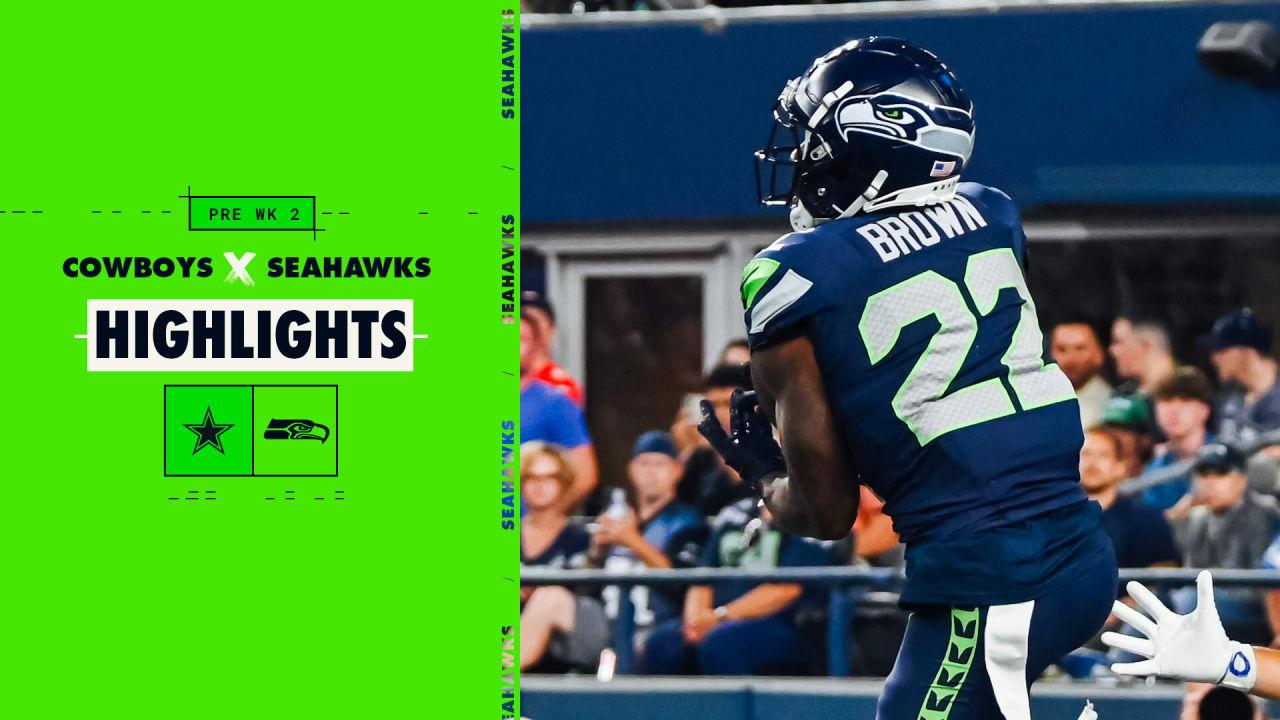 2023 Preseason Week 2 Seahawks vs. Cowboys Tre Brown Intercepts Will Grier's Pass Highlight