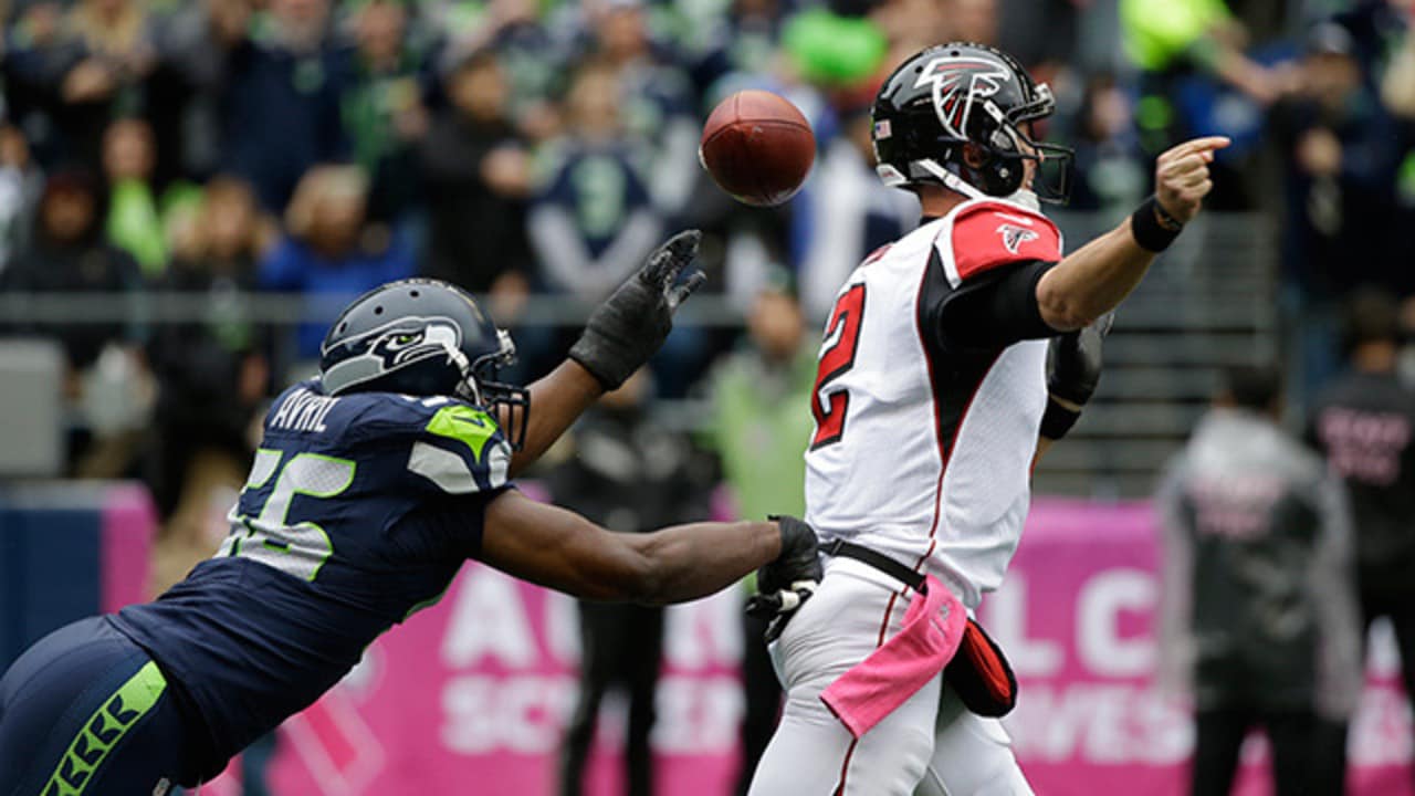 Cliff Avril Strip-Sacks Matt Ryan, Seahawks Recover Cliff Avril Strip-Sacks Matt Ryan, Seahawks Recover