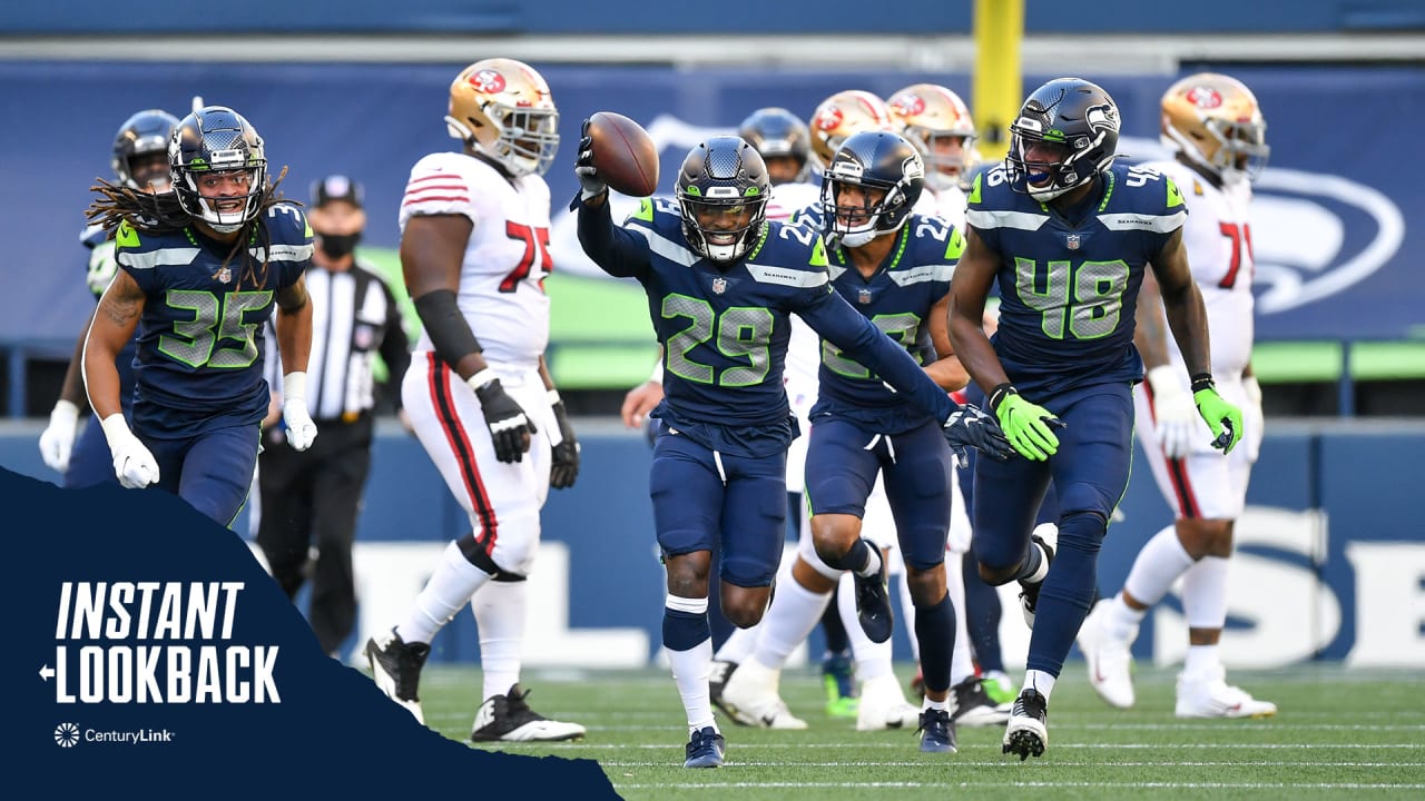 2020 Week 8: 49ers vs. Seahawks - D.J. Reed Debut Interception