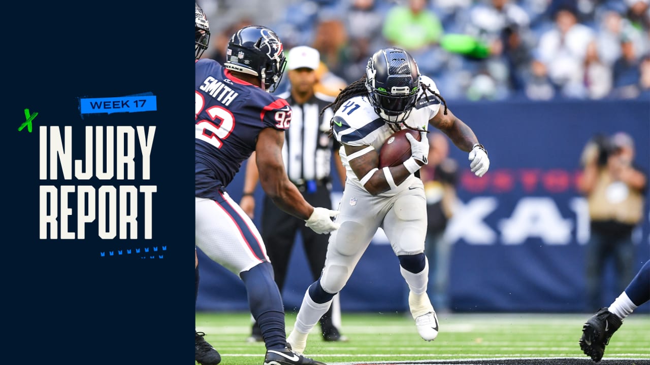 Week 17 Injury Report: Seahawks vs. Lions