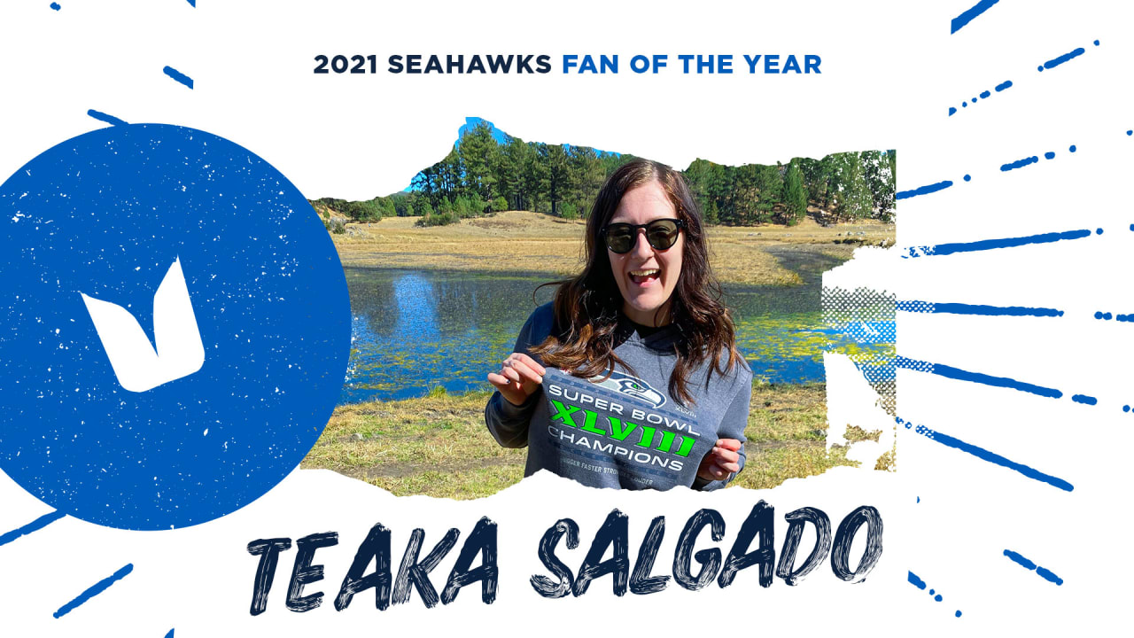 Teaka Salgado Selected As Seahawks’ Fan Of The Year for 2021