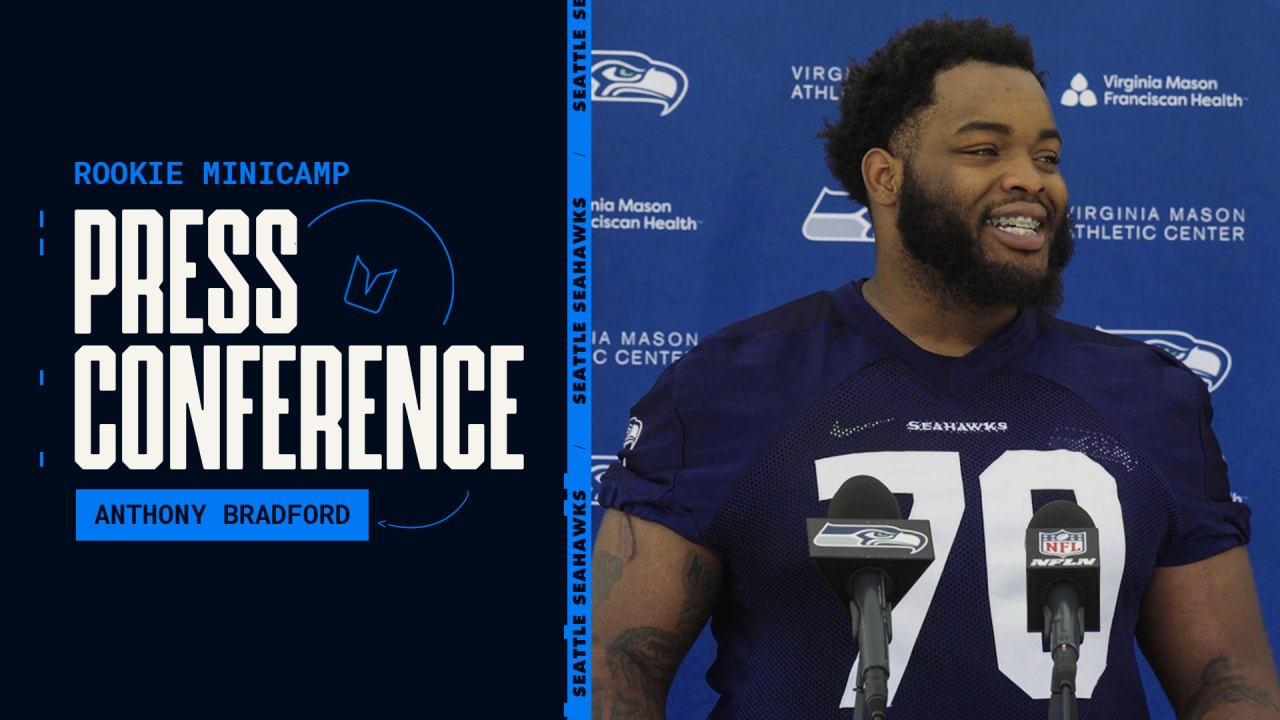 Anthony Bradford Seahawks Rookie Minicamp Press Conference