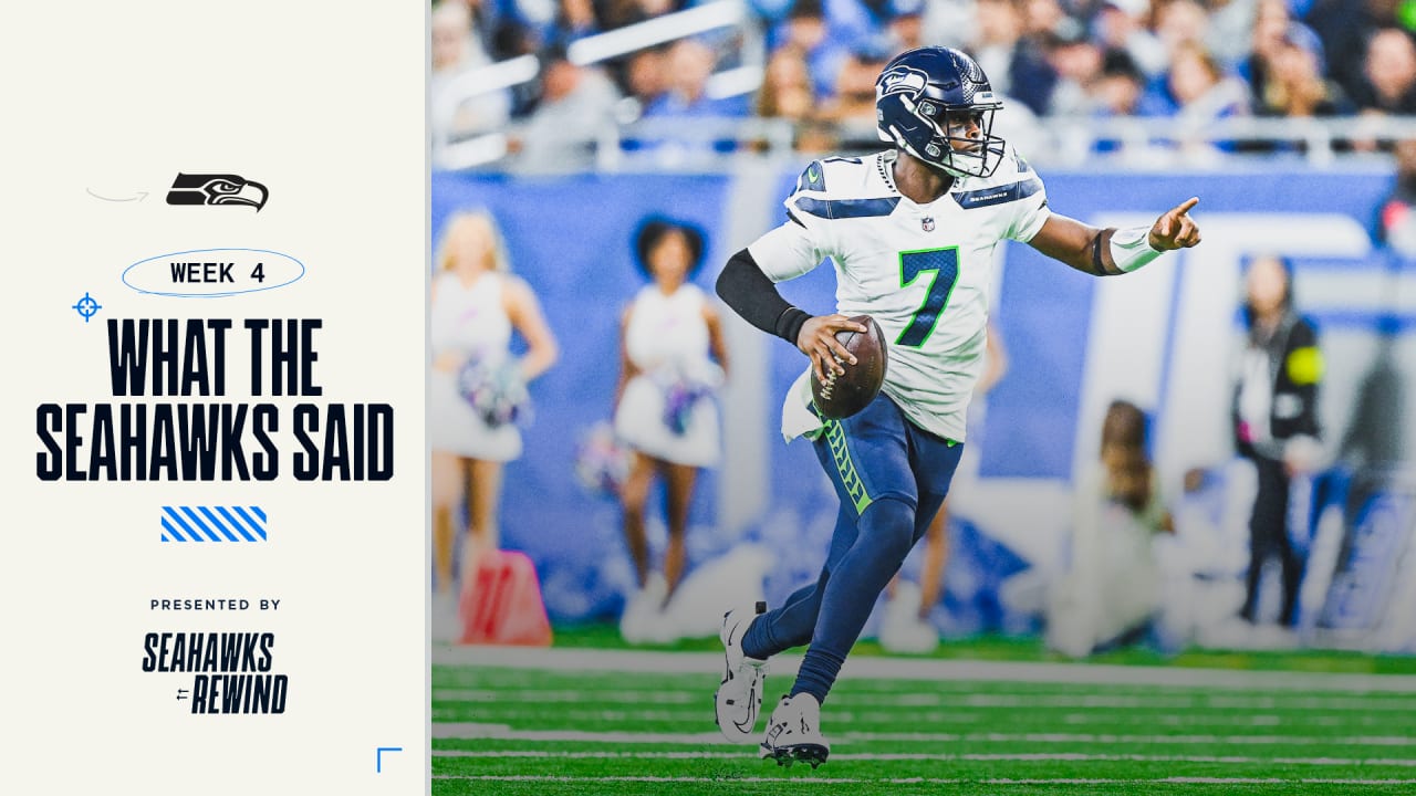 What The Seahawks Said Following Their 48-45 Win Over The Lions