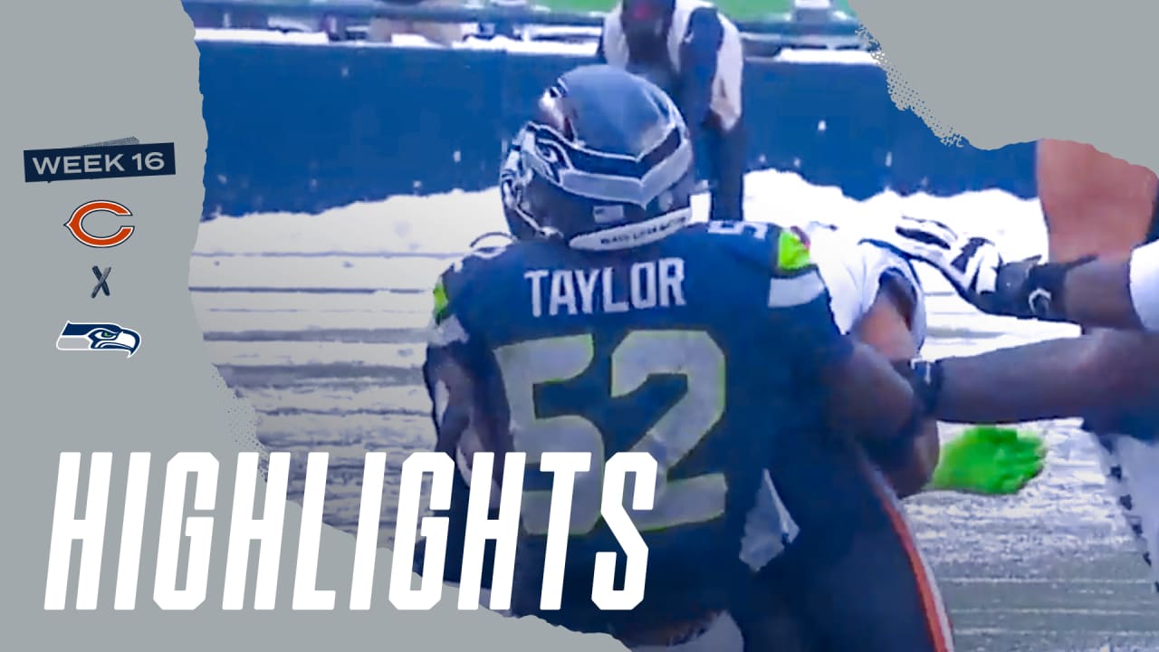 2021 Week 16 Seahawks vs. Bears Darrell Taylor Stops David Montgomery ...