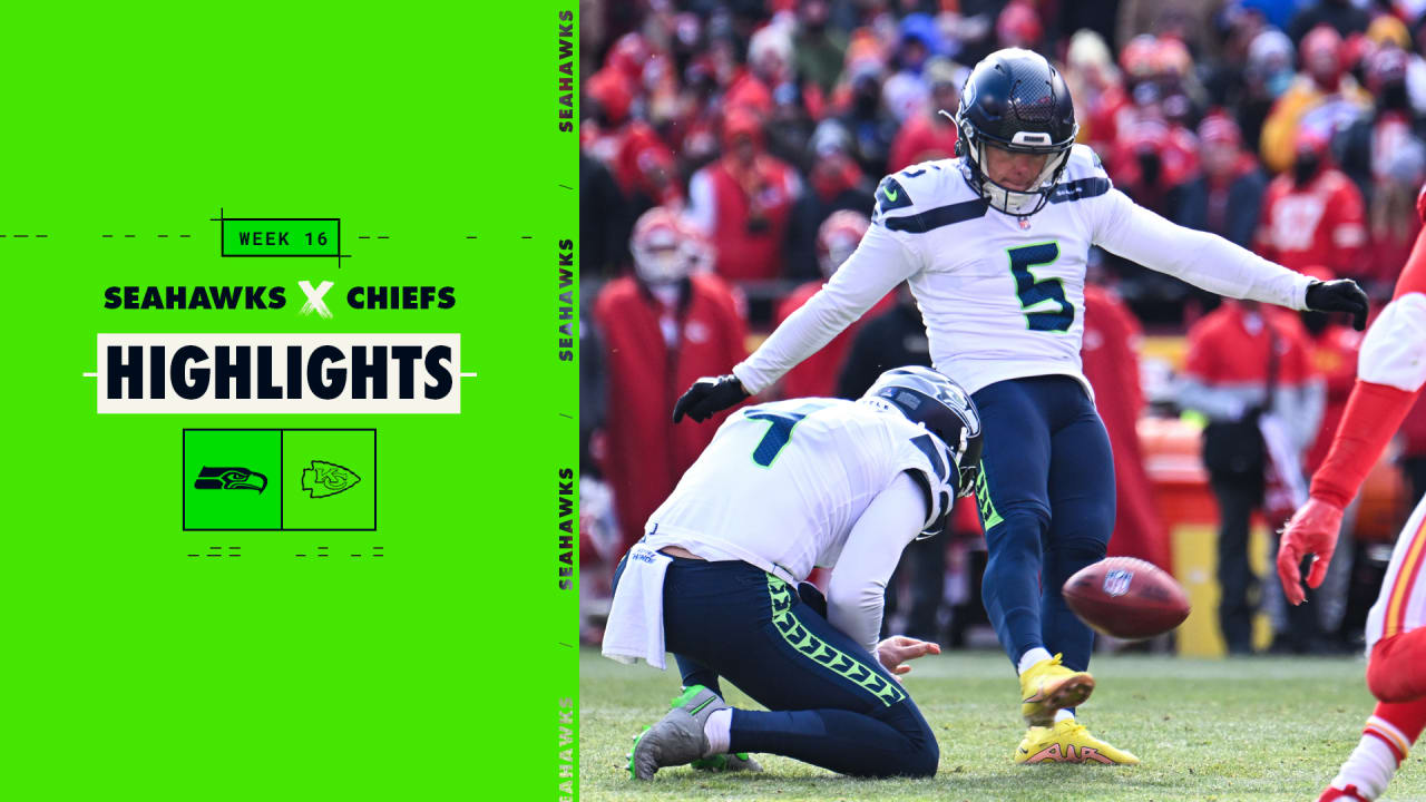 2022 Week 16 Seahawks at Chiefs Jason Myers Makes 22-Yard Field Goal ...