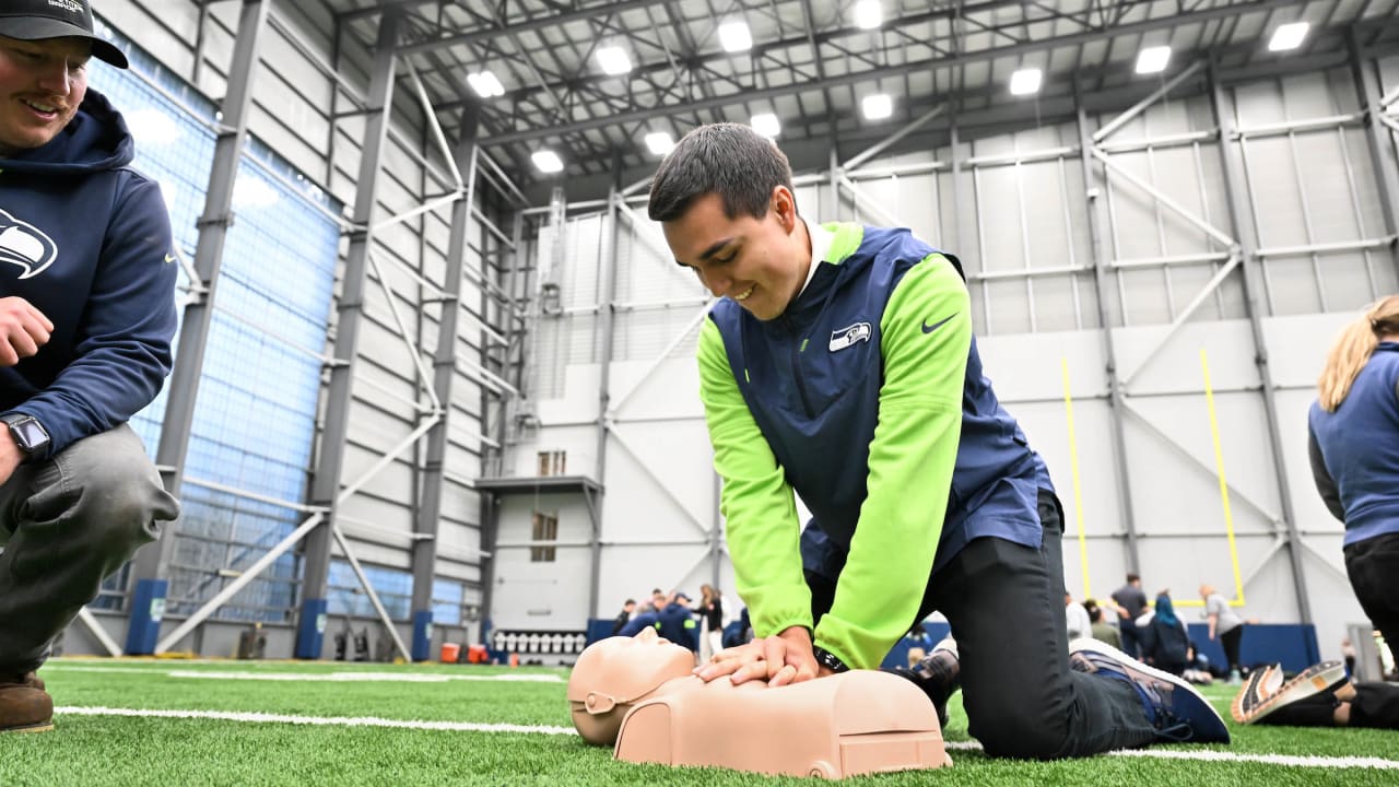 PHOTOS: Seahawks Staff Achieves 100% CPR And AED Certification