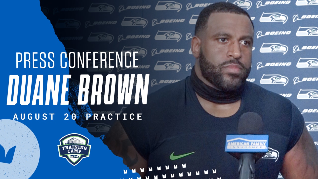 Duane Brown 2020 Training Camp August 20th Practice Press Conference
