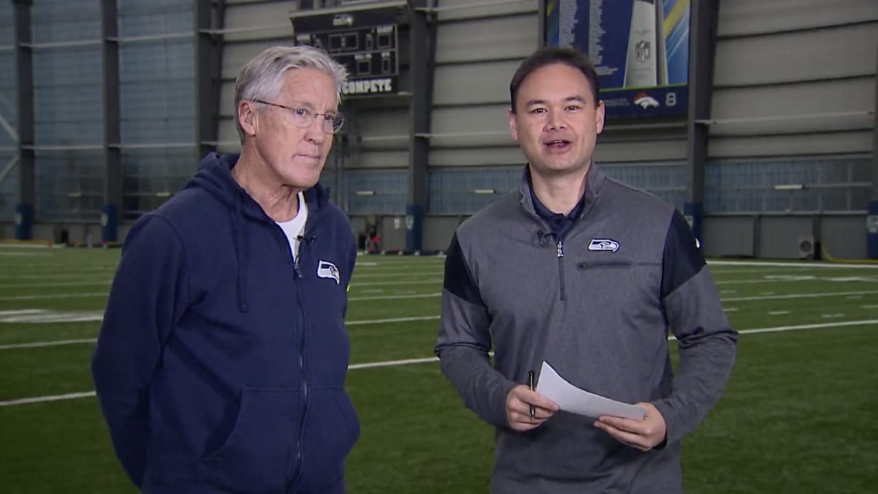Seahawks Saturday Night - Pete Carroll 1 on 1 Before at Panthers