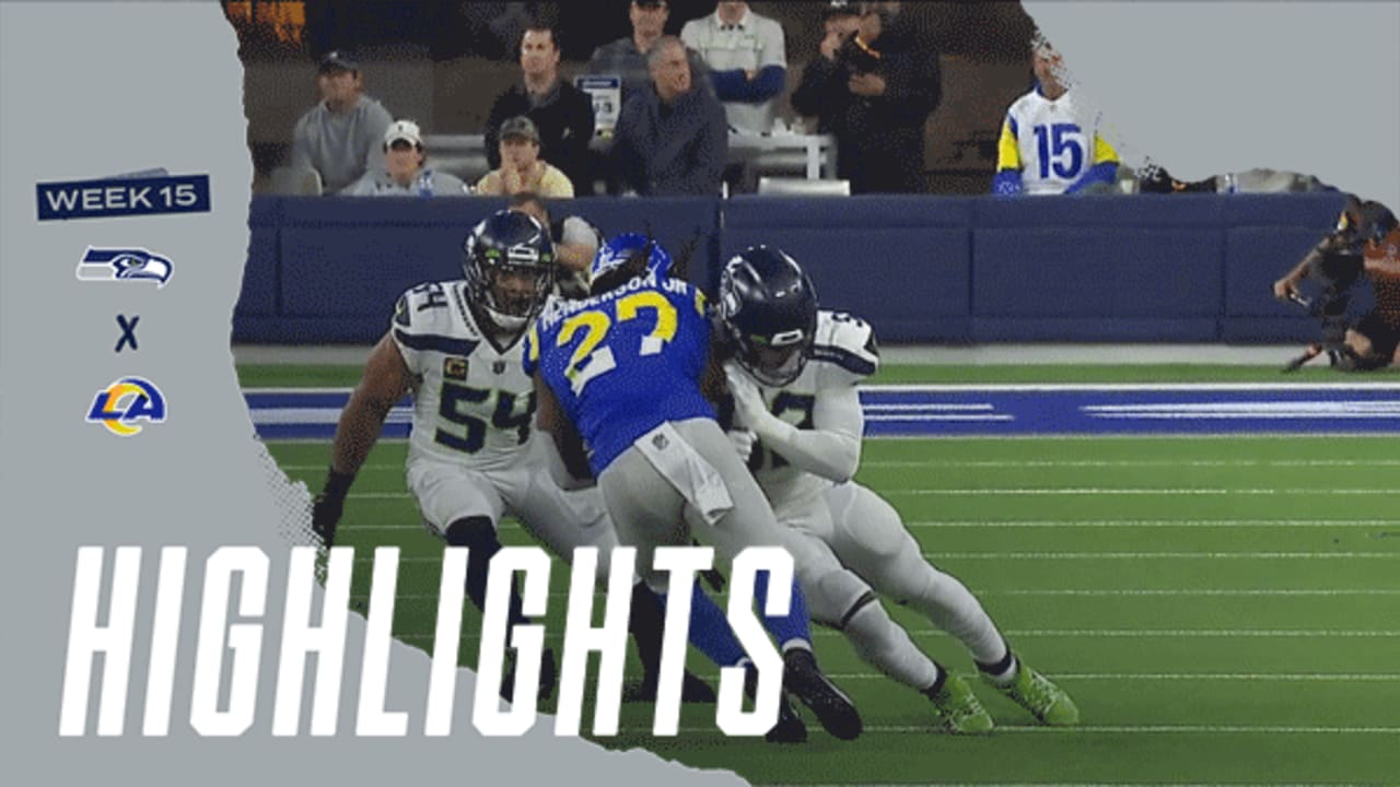 2021 Week 15 Seahawks at Rams Darrell Taylor's Hit-Stick Tackle of ...