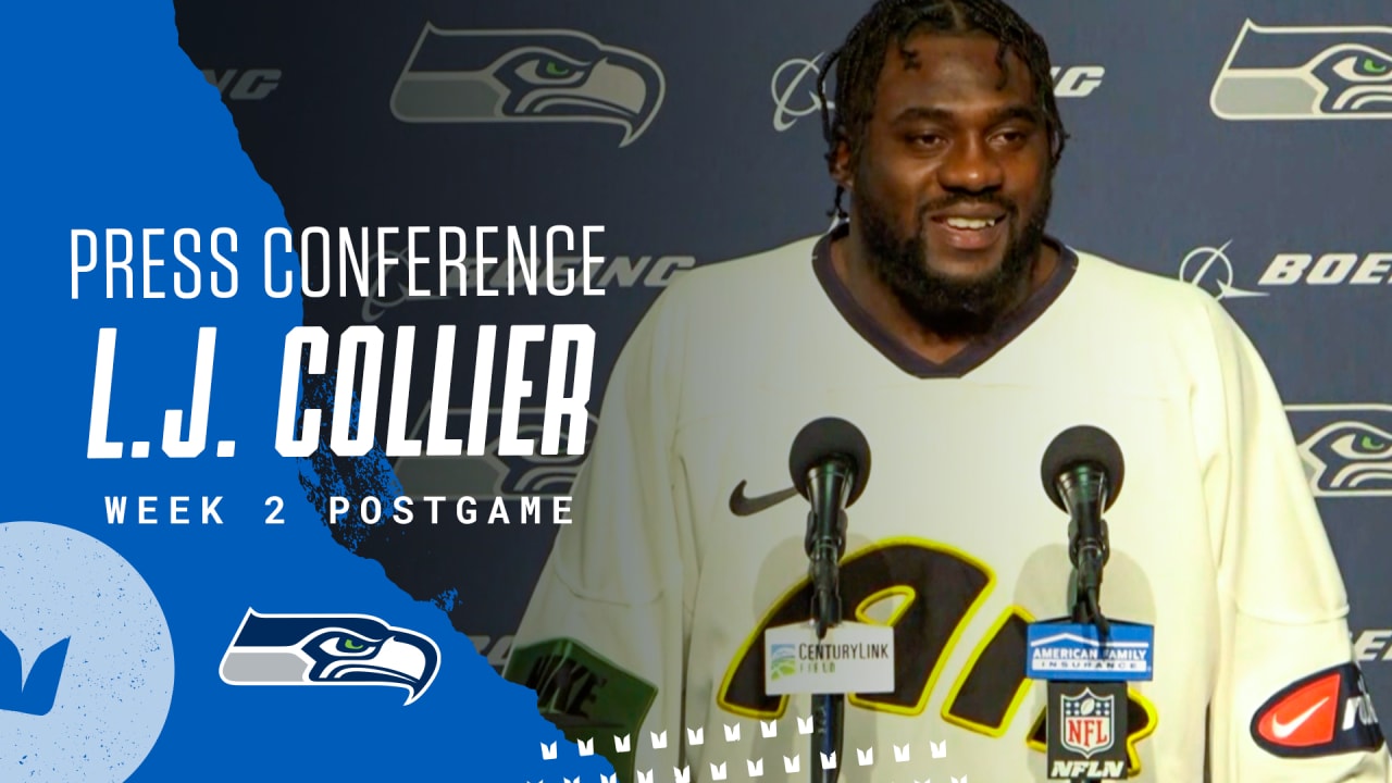 L.J. Collier Week 2 Postgame 2020 Press Conference vs Patriots