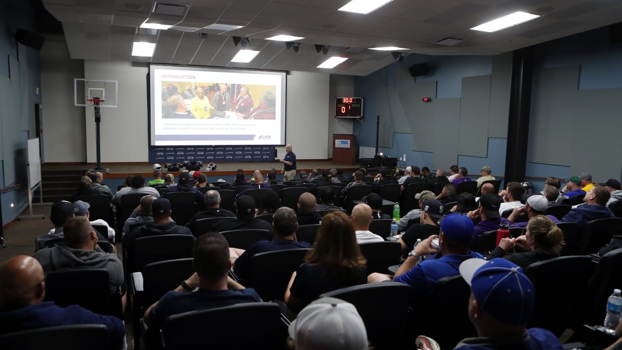 Seahawks Host High School Coaches Clinic at VMAC