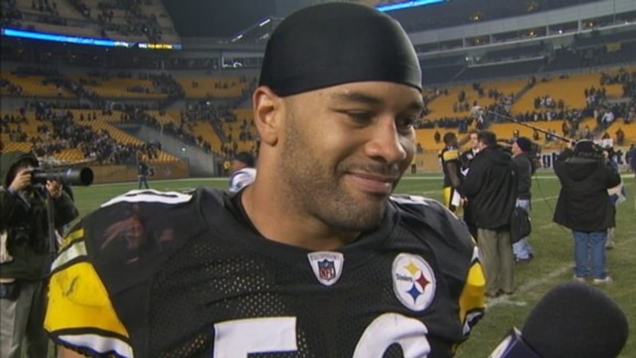 Larry Foote - PostGame - Patriots