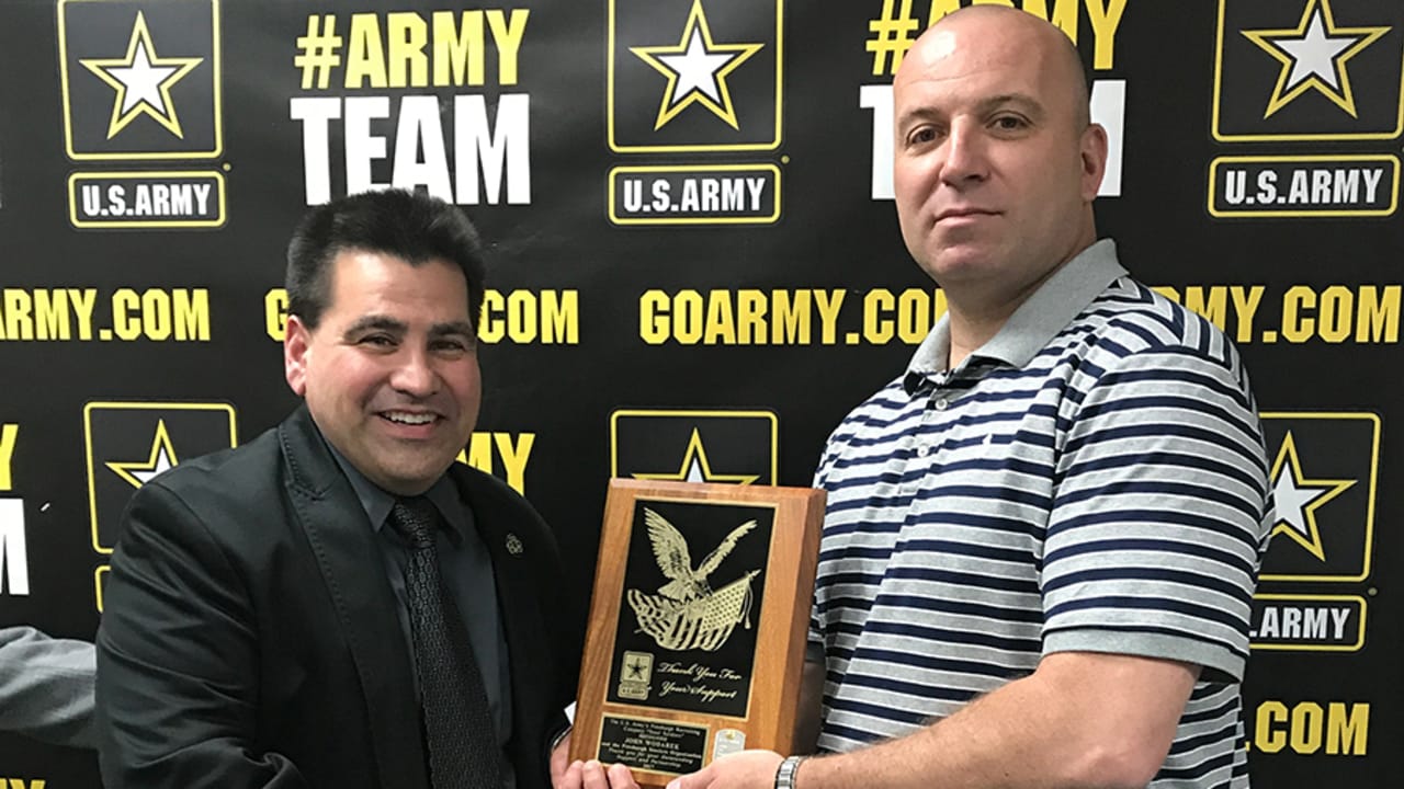 U.S. Army recognizes the Steelers