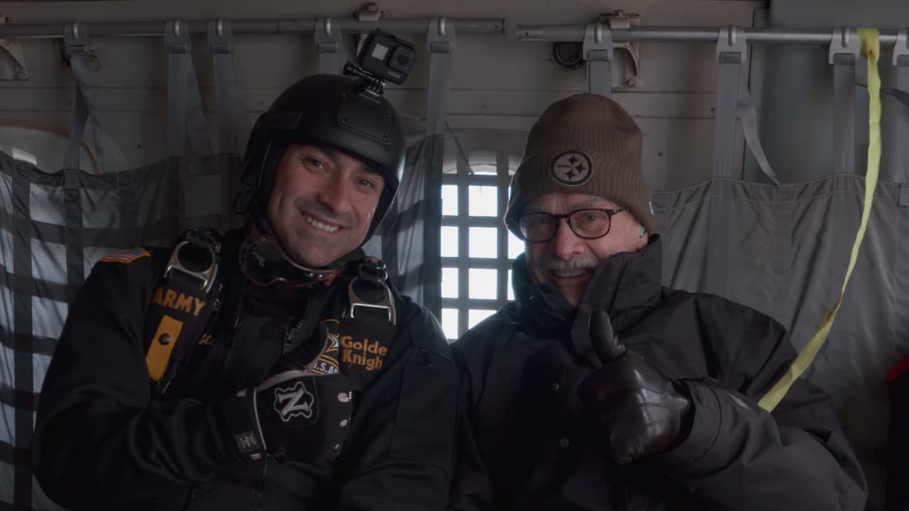 Bleier flies with U.S. Army Golden Knights