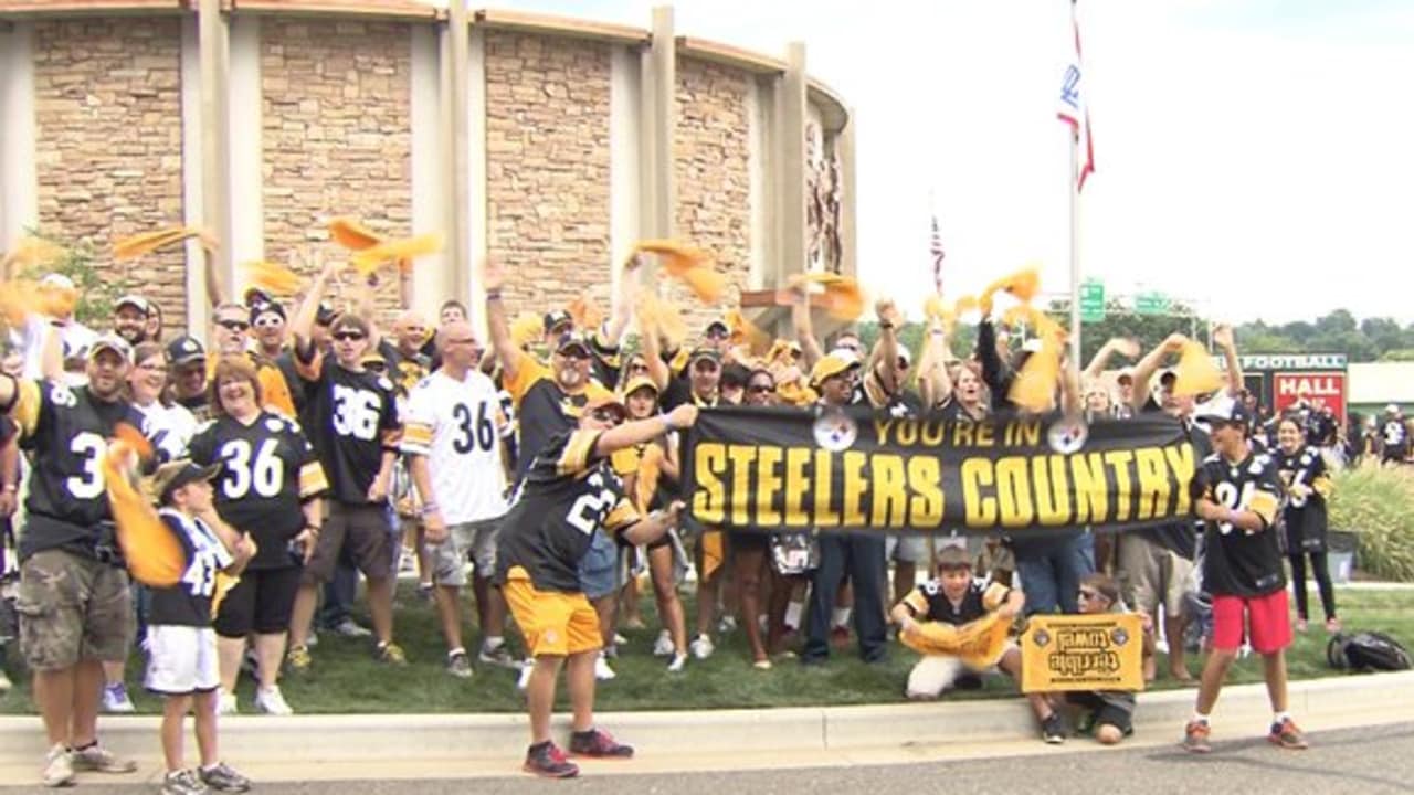 #SteelersNation invades the Hall of Fame
