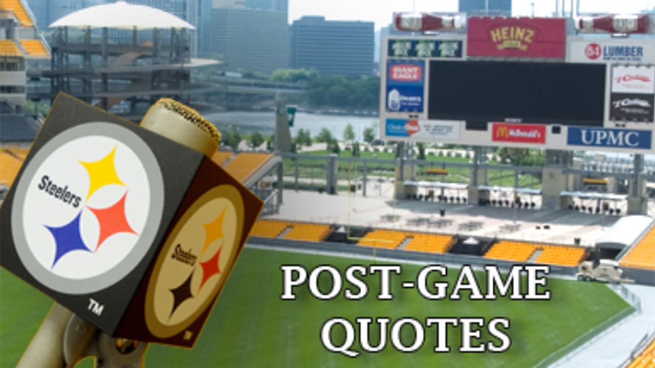 Steelers-Lions Post-Game Quotes