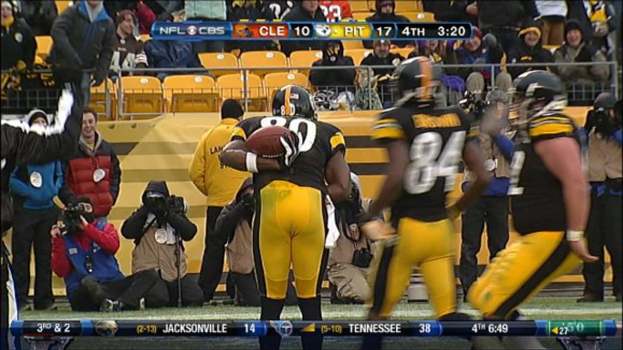 Steelers vs. Browns: Plaxico Burress TD catch