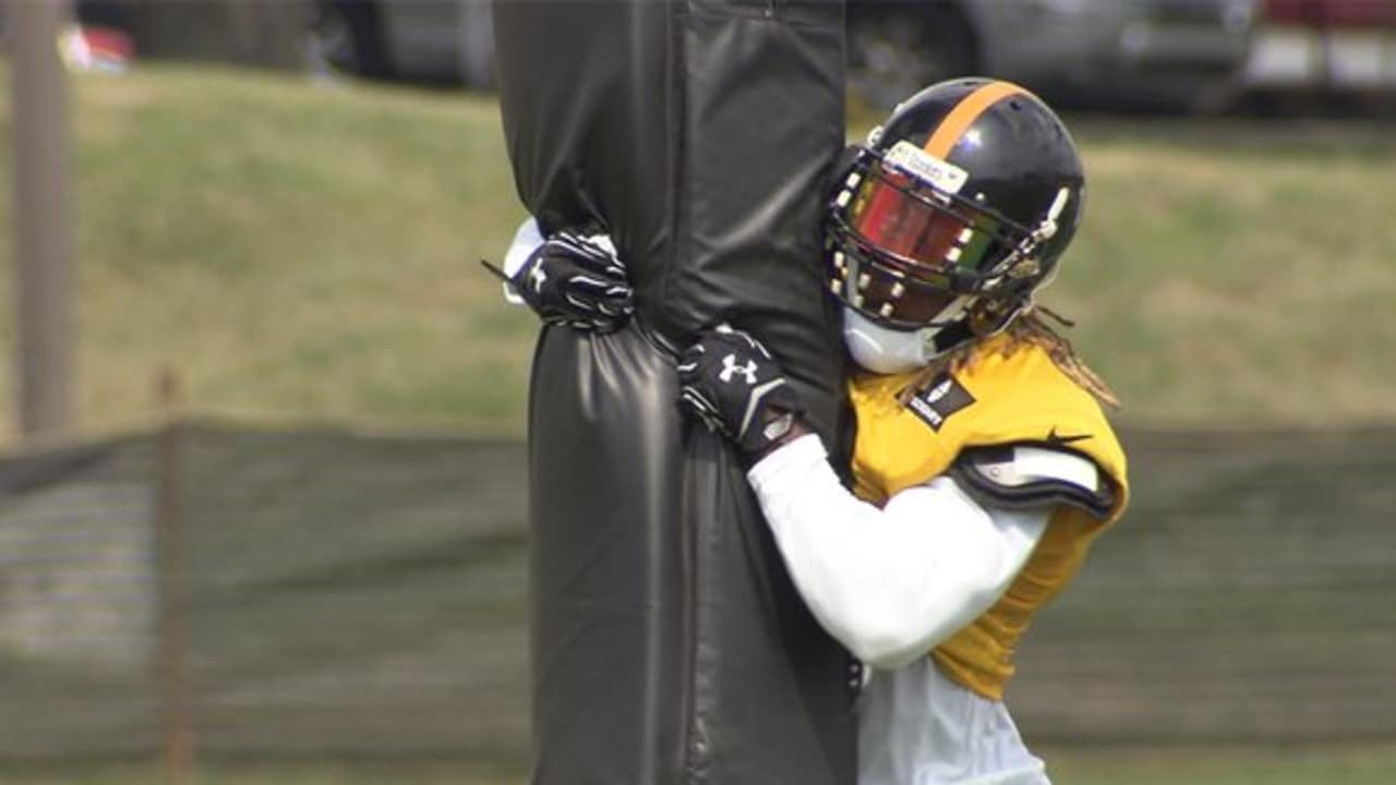 First practice in pads