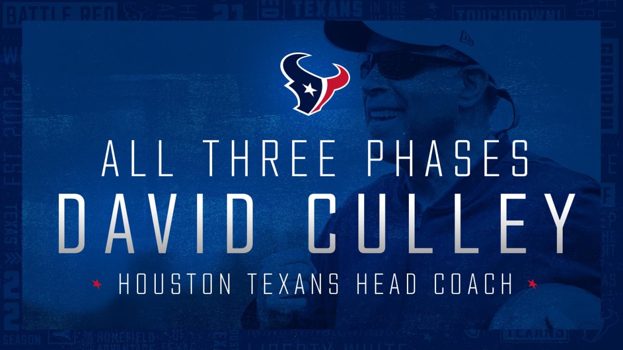 New head coach David Culley shared what he wants to see from the ...