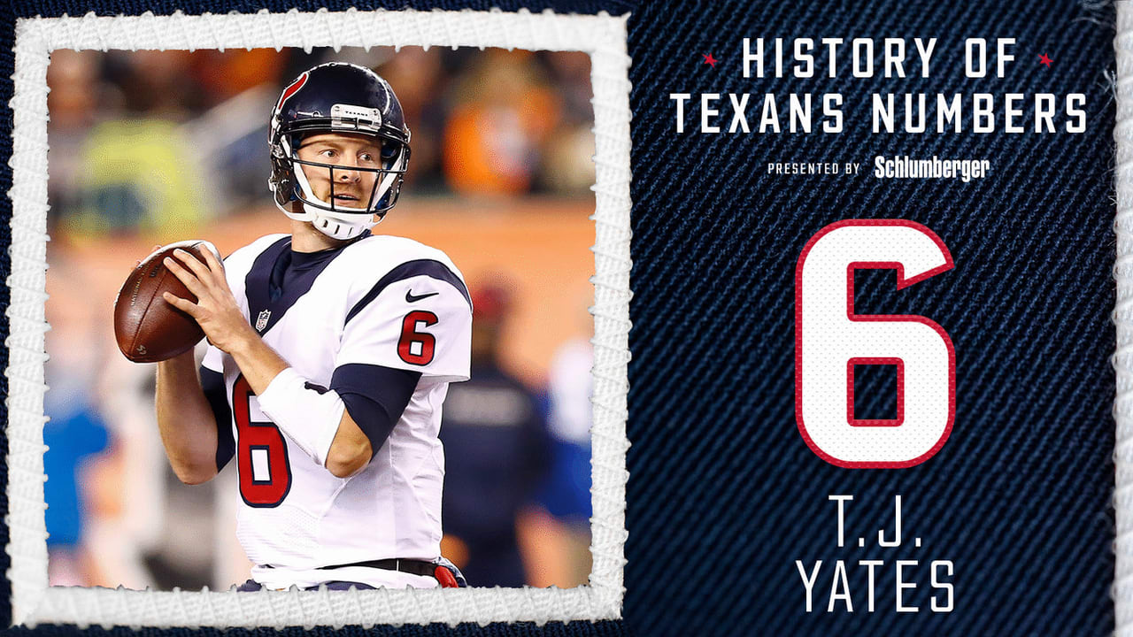 Check out every player who has worn #6 for the Houston Texans,