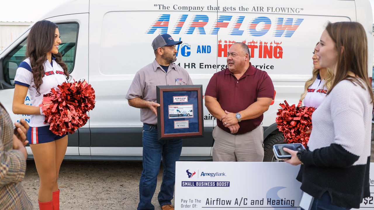 Airflow A/C and Heating receives Amegy Bank Small Business Boost