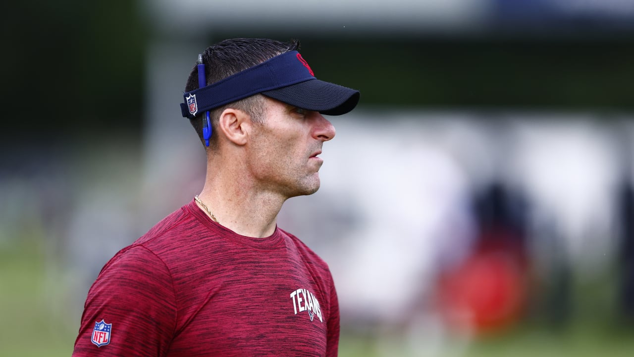 Houston Texans General Manager Nick Caserio met with the media.