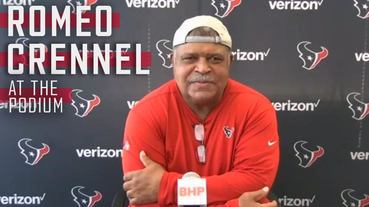 Romeo Crennel spoke with the media for the first time as Interim Head ...