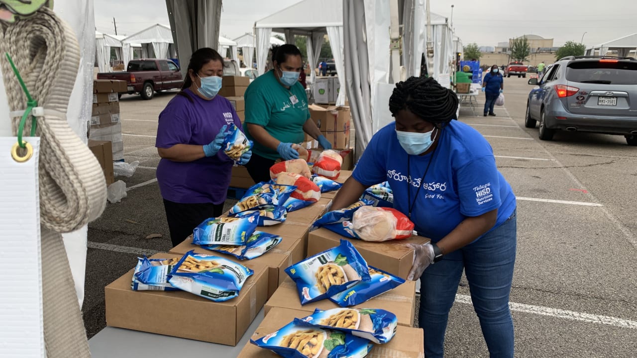 Photos: Food Distribution at NRG