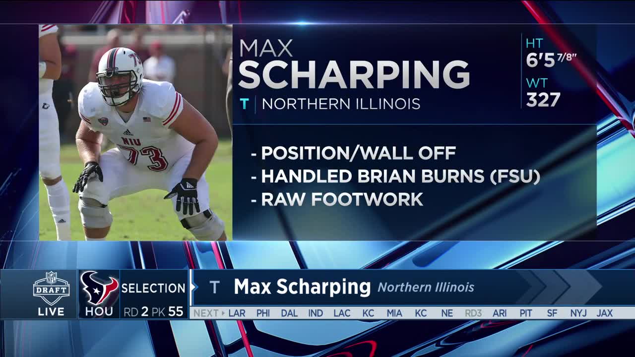 NFL Draft: Texans select NIU T Max Scharping
