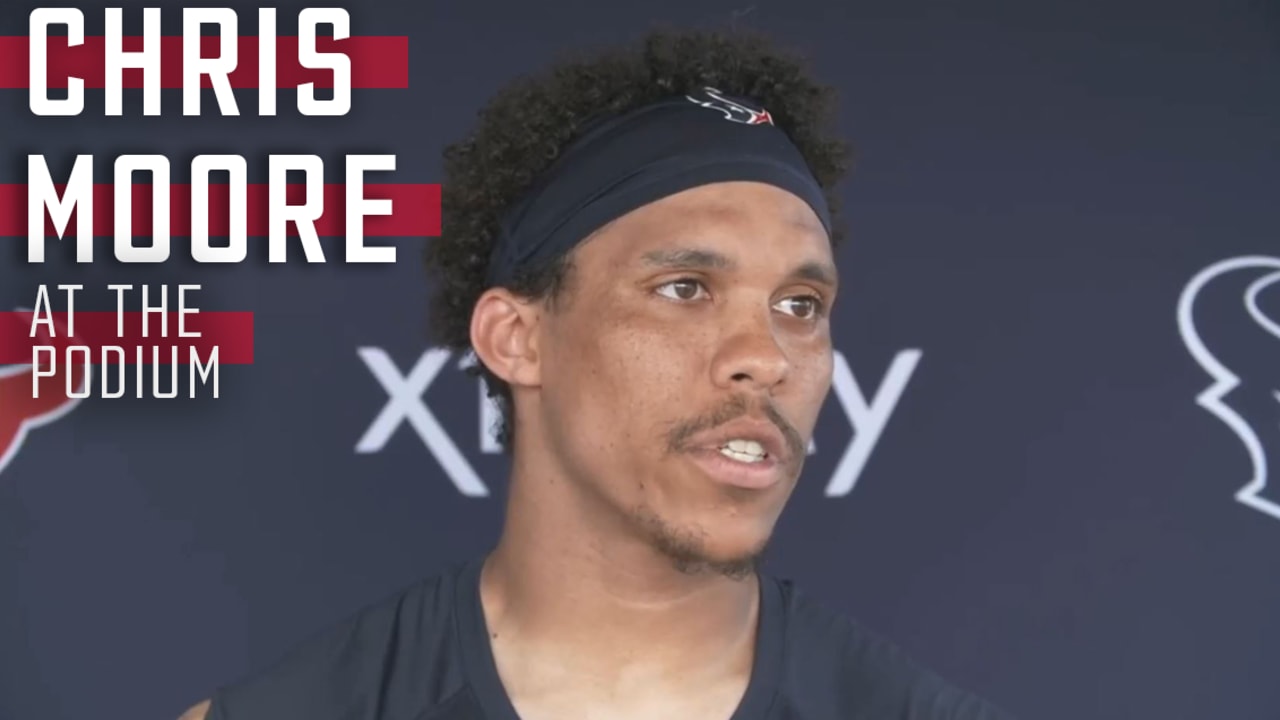 WR Chris Moore | Training Camp Press Conference (8-19-2021)