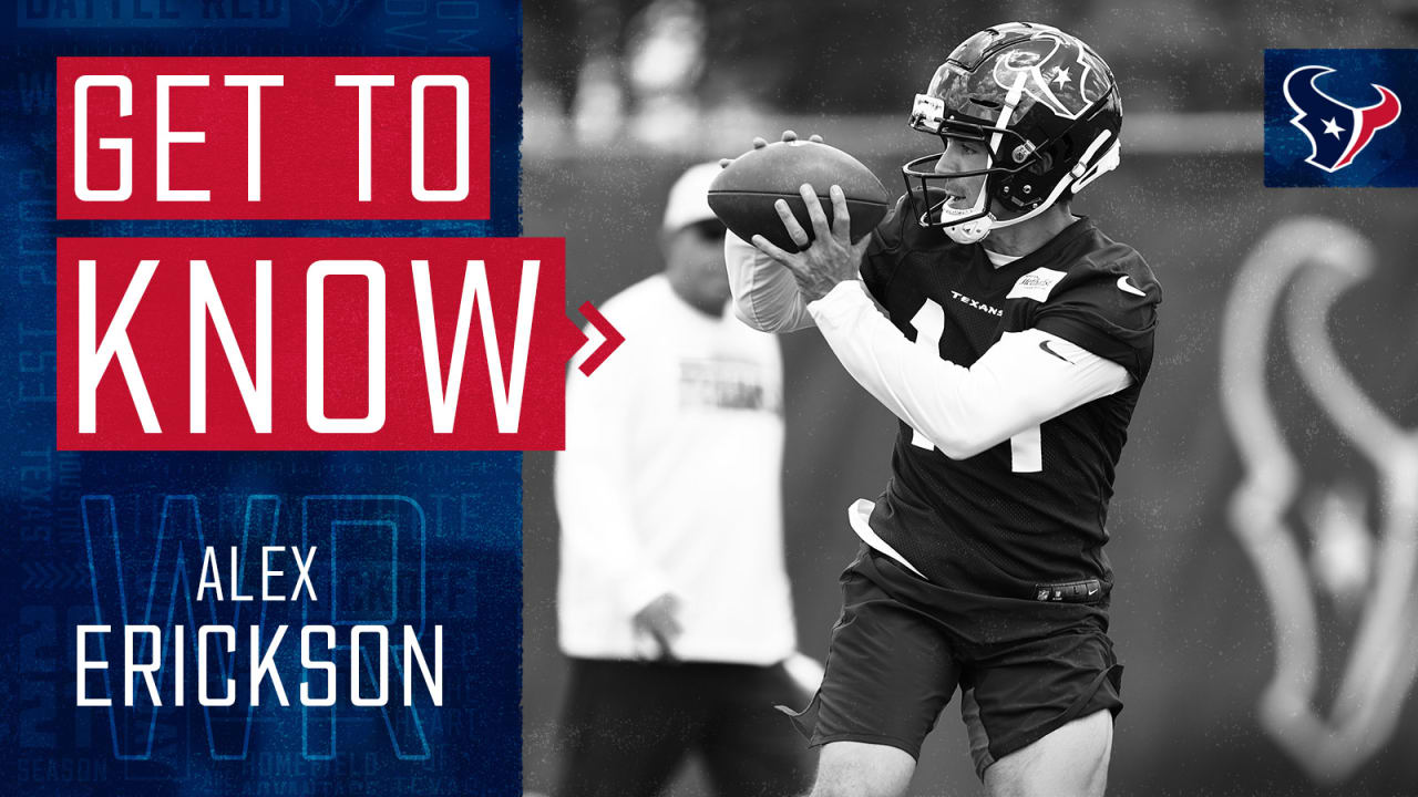 Get to know Houston Texans wide receiver Alex Erickson, signed as an ...